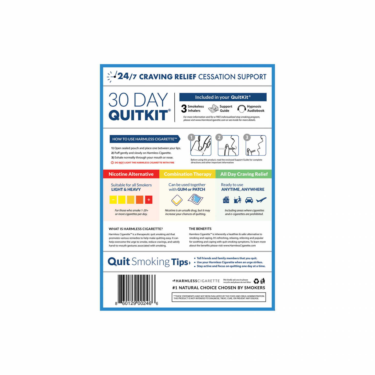 Harmless Cigarette – QUITKIT - Harmless Cigarette™